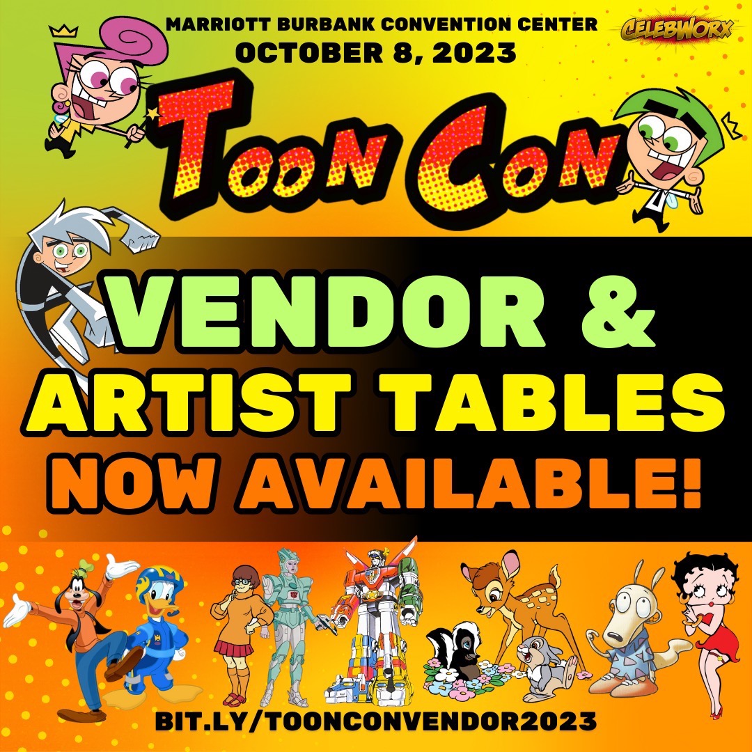 Toon Con Artist and Vendor Tables – Toon Con Sept 7th 2025